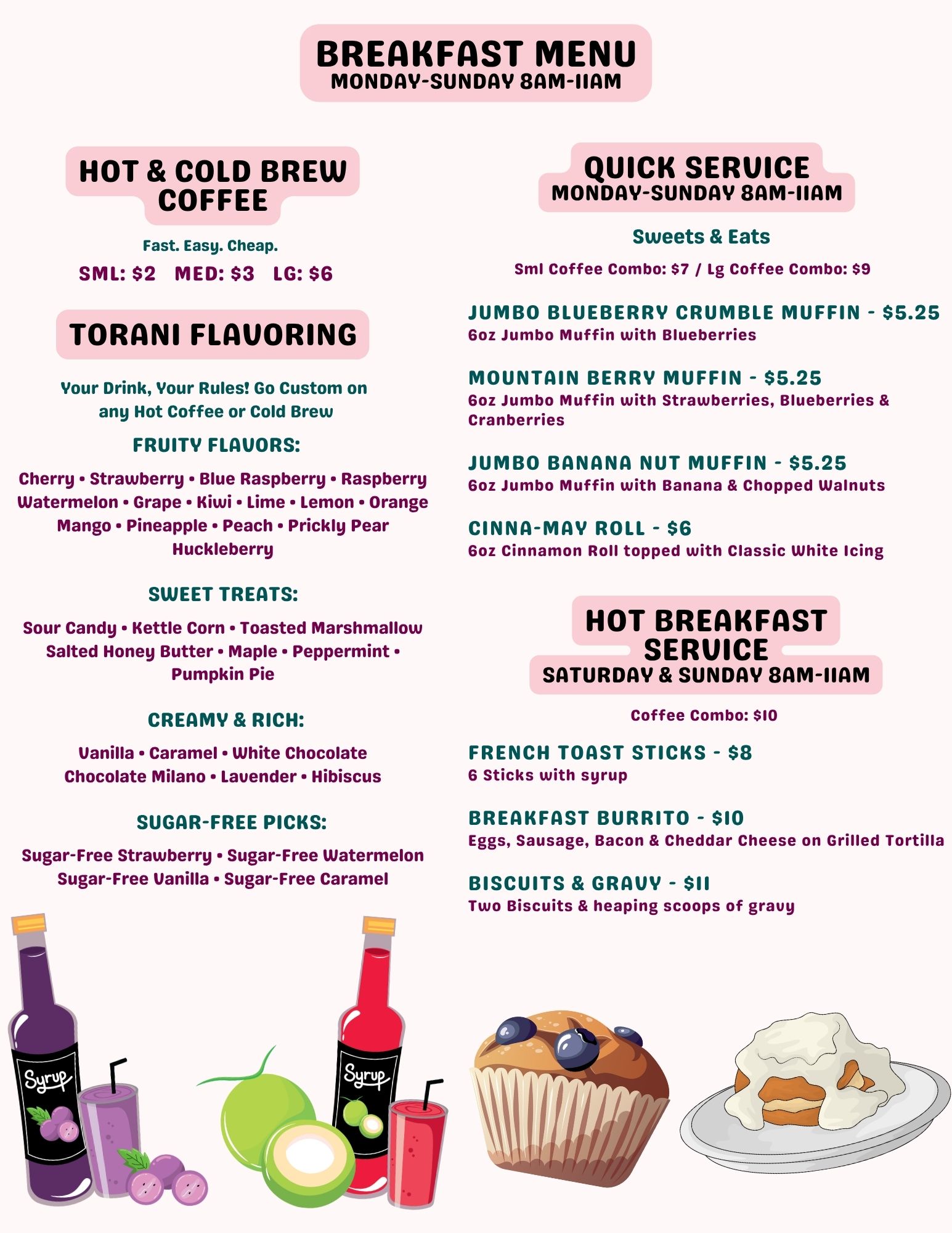 Our Menu – Gogo-May's Sundae Scoop